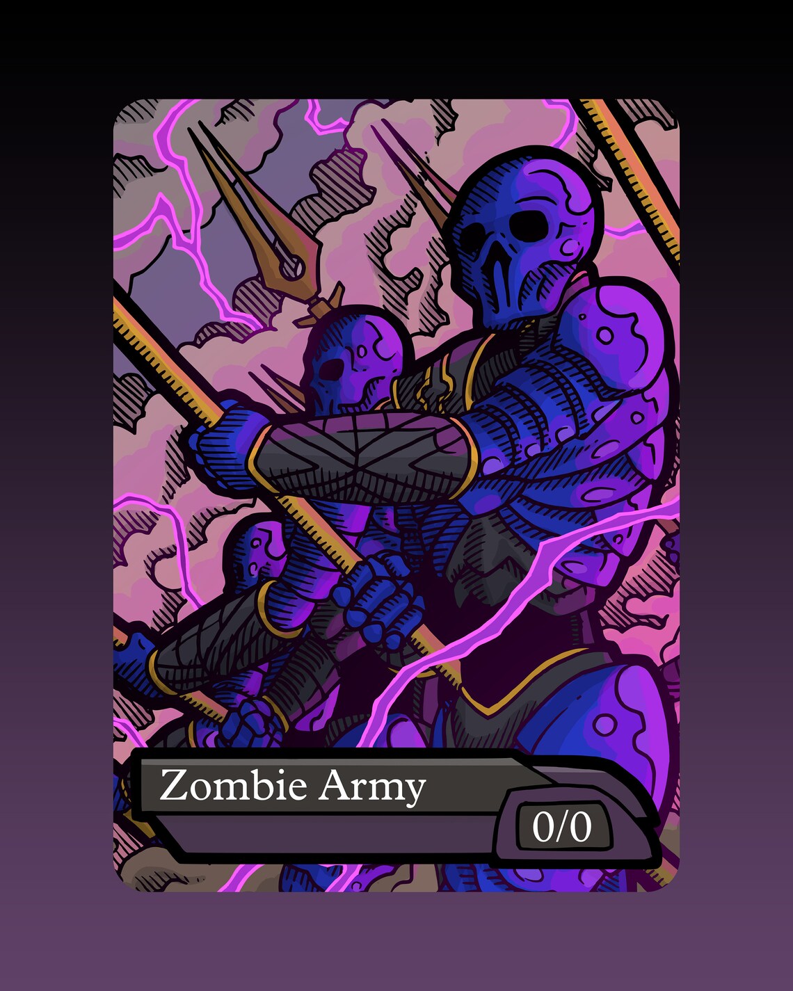 Zombie Army Token Custom Altered MTG Magic the Gathering | Etsy