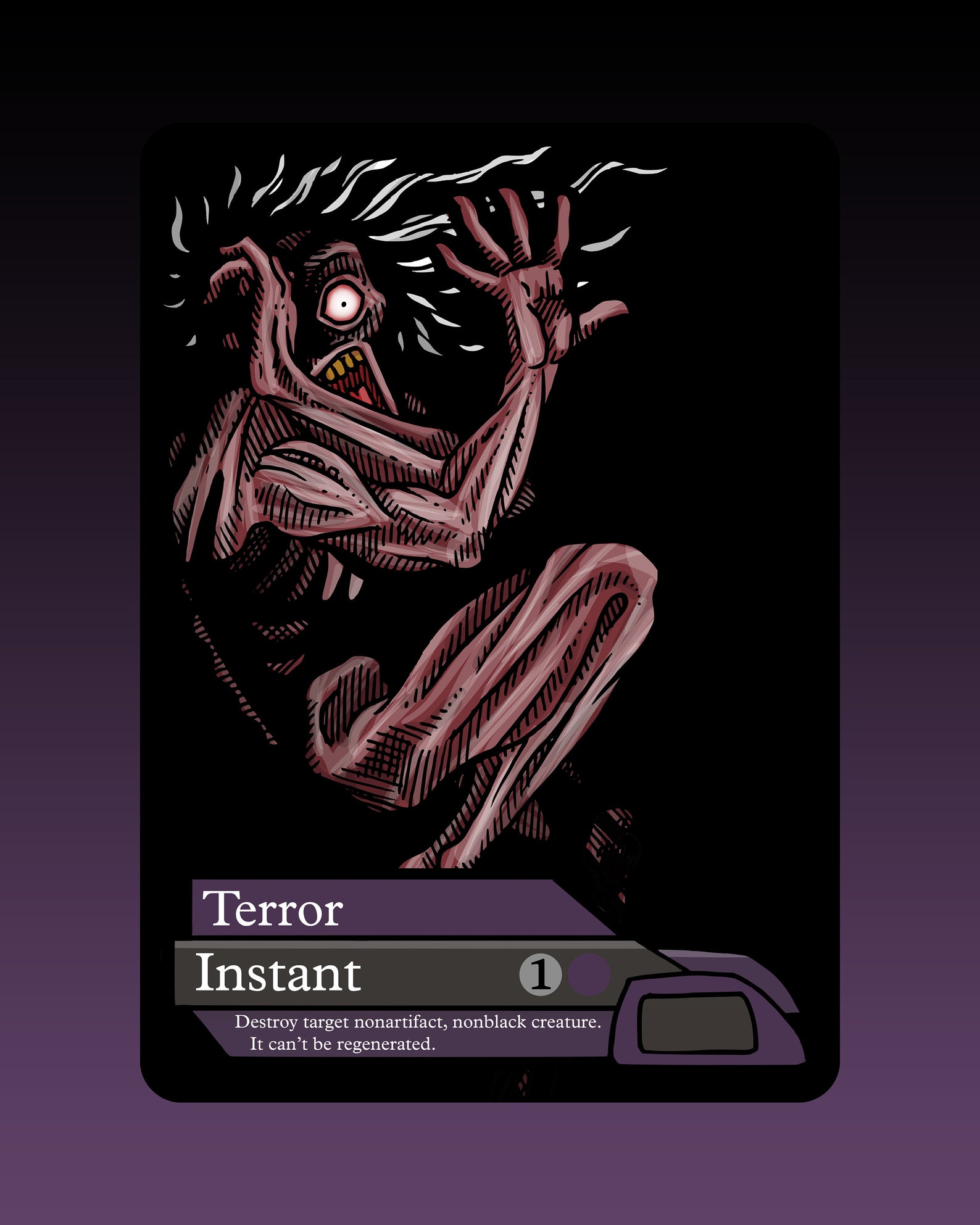 Terror Copy Token Custom Altered MTG Magic the Gathering | Etsy