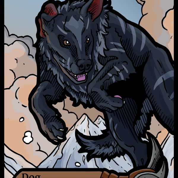 Custom Dog Token Card Mtg - Etsy