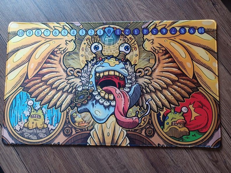 Platinumnumemon Playmat - 14x24 Digimon Card Game DCG Stitched Edges ...