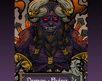Mtg Demon Token - Etsy