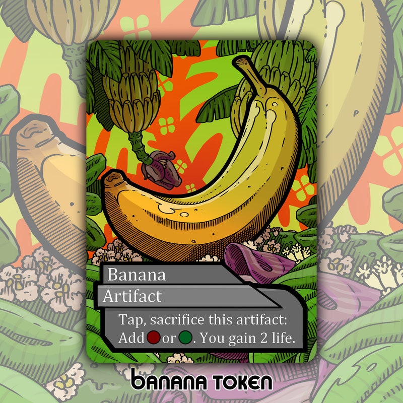 Mtg Banana Token - Etsy