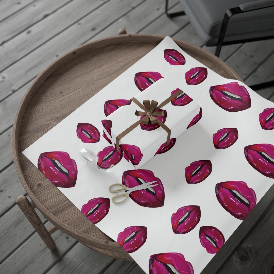 Wrapping Papers Original Lip Art - Etsy