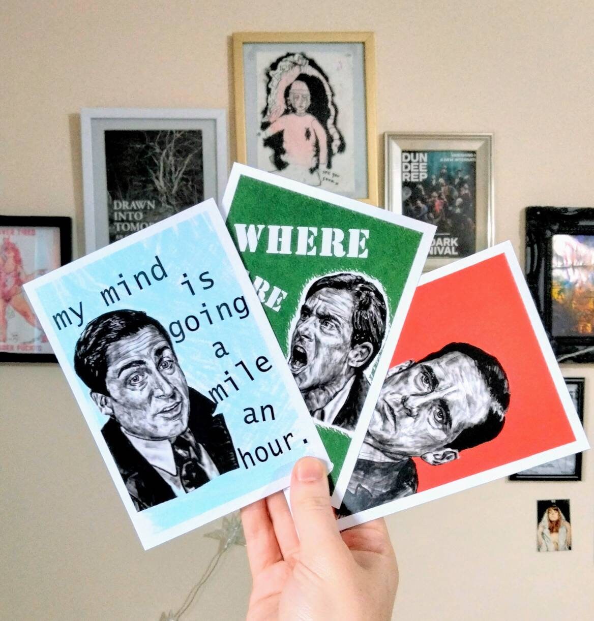 Michael Moods Art Prints Set of 3 Michael Scott the Office - Etsy UK
