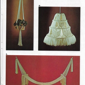 14 Vintage Macrame Patterns - 70's Macrame Pattern Macrame Planter ...