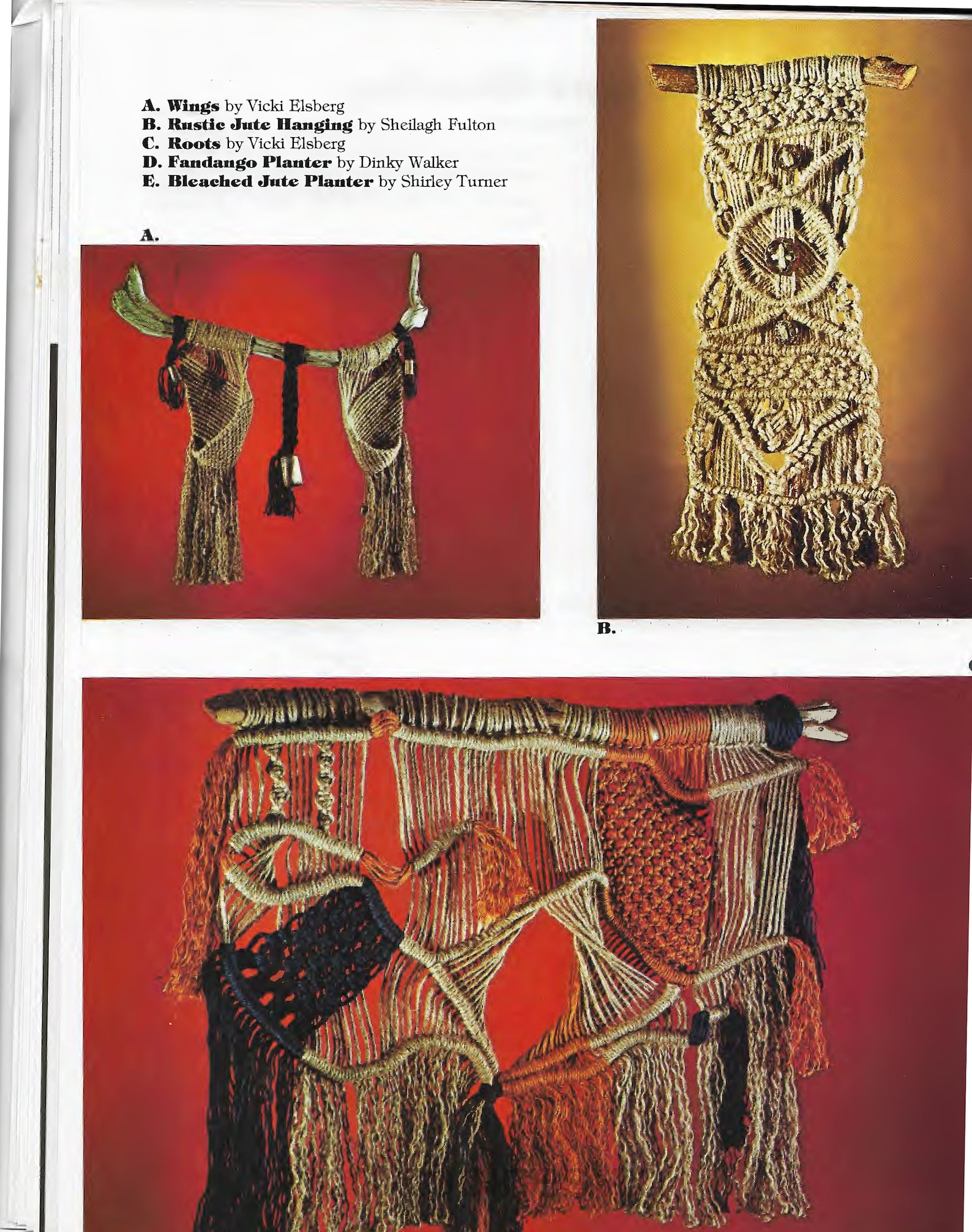 16 Vintage Macrame Patterns 70's Macrame Pattern Macrame - Etsy