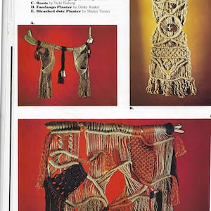 16 Vintage Macrame Patterns - 70's Macrame Pattern Macrame Planter ...