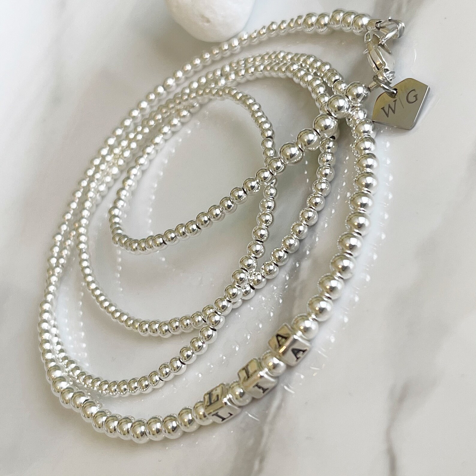 Personalized Silver Waist Beads African Waist Beads Silver - Etsy