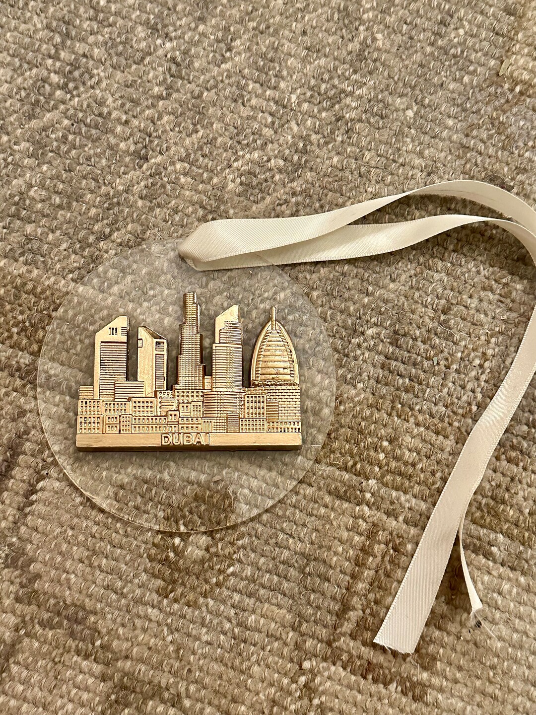 Hand Painted Gold Leaf Dubai Skyline UAE United Arab Emirates - Etsy