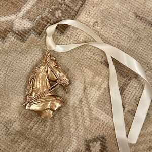 Hand Painted Gold Leaf Equestrian Kentucky Derby Horse Harness Bit ...