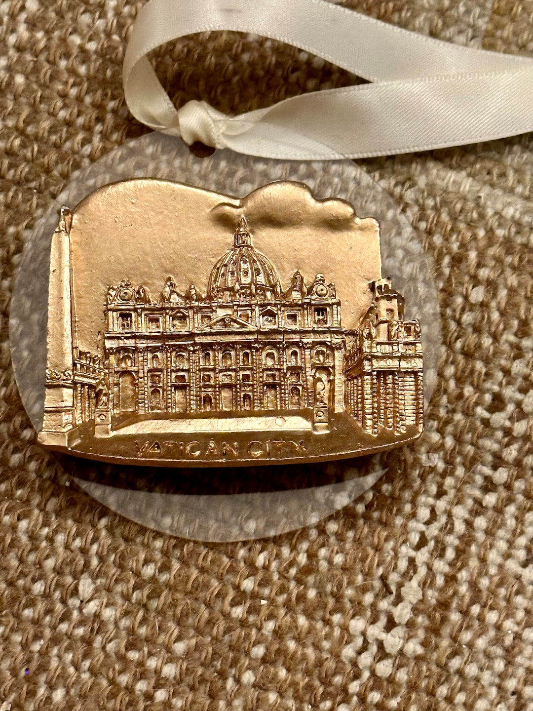 Hand Painted Gold Leaf Vatican City Rome Italy Catholic St. Peters ...