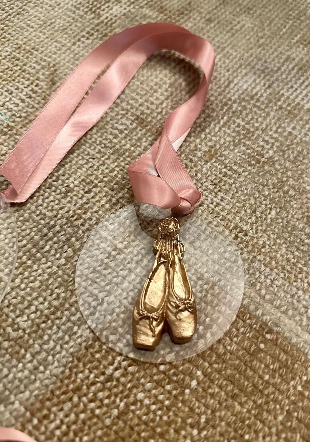 Hand Painted Gold Leaf Ballerina Dancer Girl Nutcracker Ballet Slippers ...