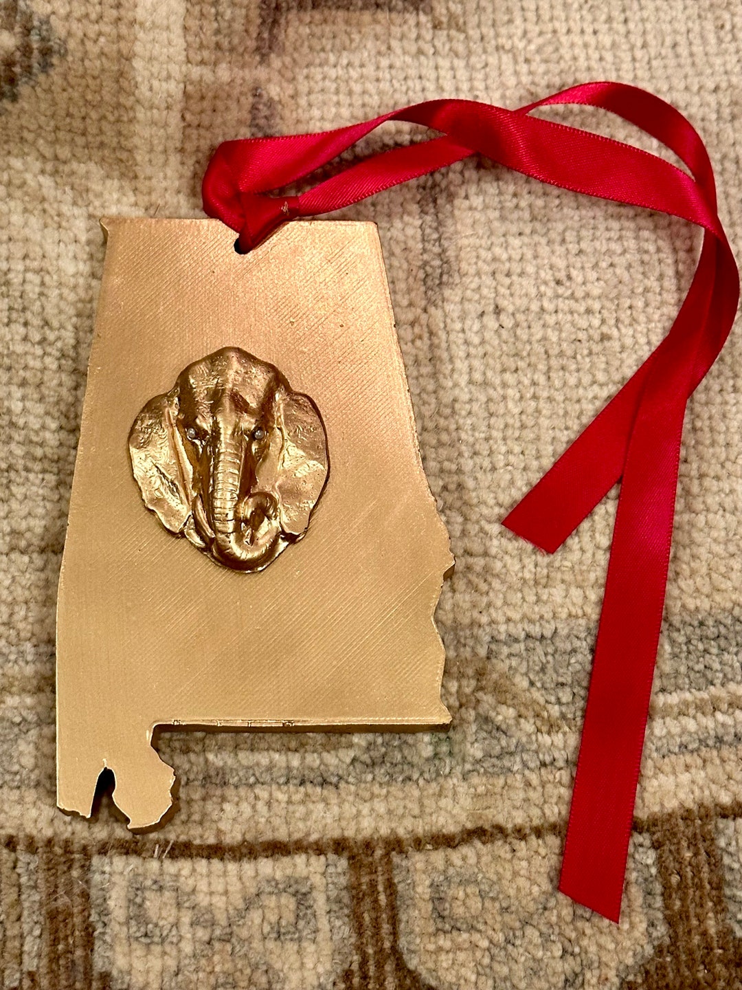 Hand Painted Gold Leaf State of Alabama University of Alabama Bama ...