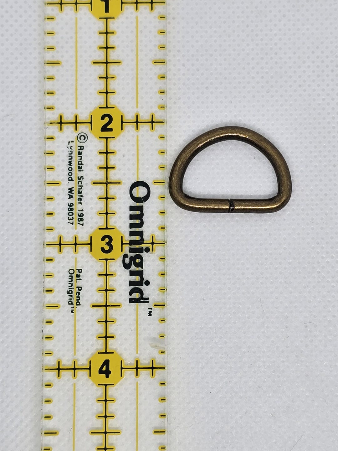 New Set of .75" Antique Brass D Rings Bag Making Hardware Stateside ...