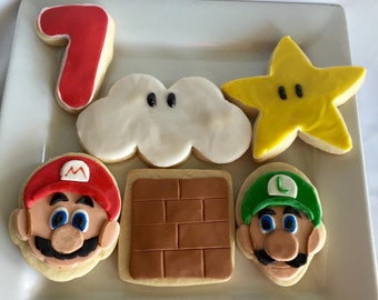 Mario cookies | Etsy