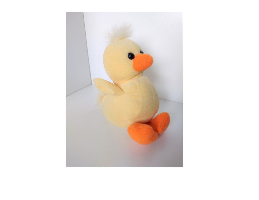 Vintage Plush Easter Duck Stuffed Animal Toy From the 1990s, Baby ...