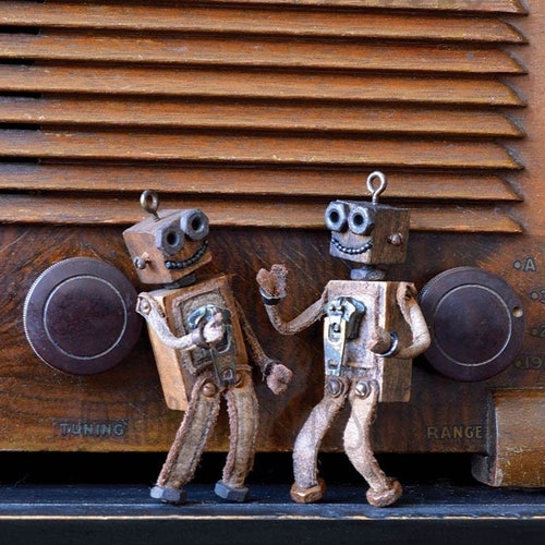 Mini Dreamer Card Robot Greeting Cards by Robin Davis Studio - Etsy