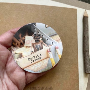 Robot Notebook Sticker, Robot Scrapbook Sticker, Robot Laptop Decal ...