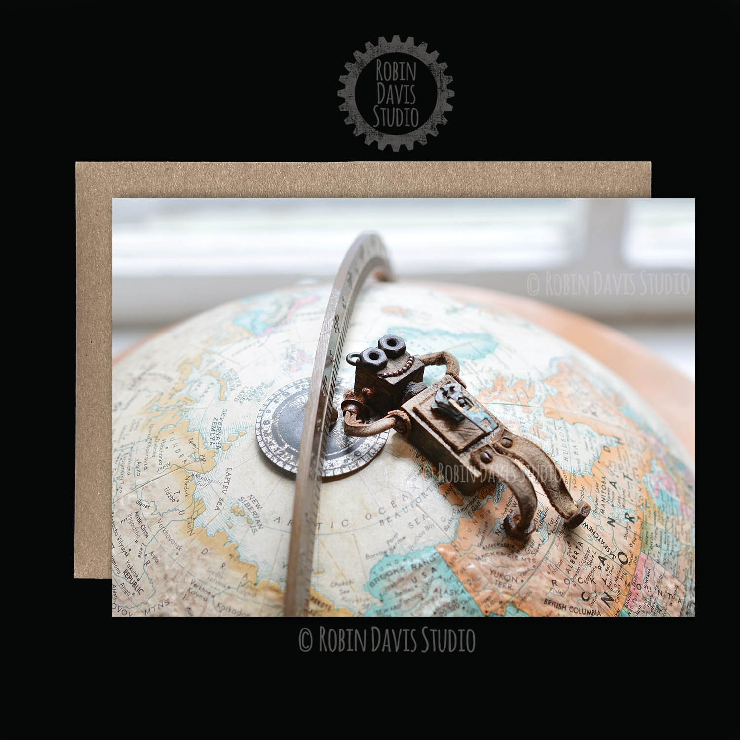 Mini Dreamer Card Robot Greeting Cards by Robin Davis Studio - Etsy