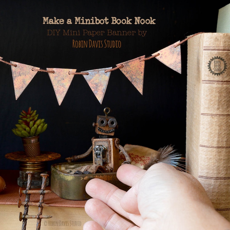 Retro Mini Banner Book Nook Decor Miniature Banner Download - Etsy