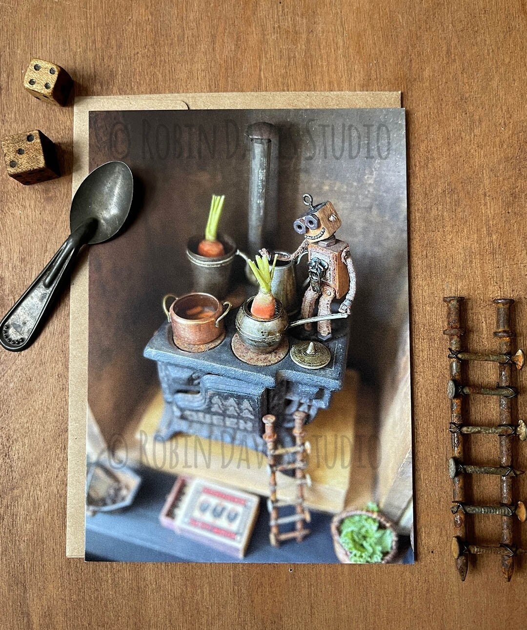 Pocket's Mini Kitchen Card, Miniature Cooking Card, Mini Soup, Retro ...