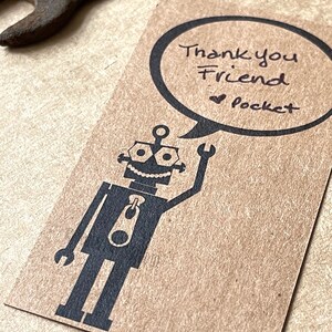 Robot Notebook Sticker, Robot Scrapbook Sticker, Robot Laptop Decal ...