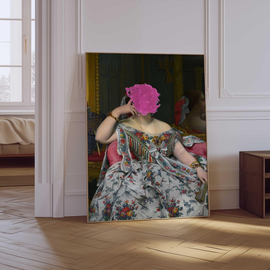 Eclectic Woman Portrait Printable Art Altered Vintage Wall Art Print ...