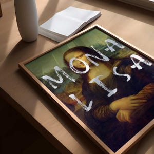 Mona Lisa Altered Printable Art - Eclectic Altered Vintage Poster ...