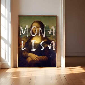 Mona Lisa Altered Printable Art - Eclectic Altered Vintage Poster ...