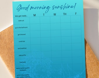 Morning Routine-kids - Etsy