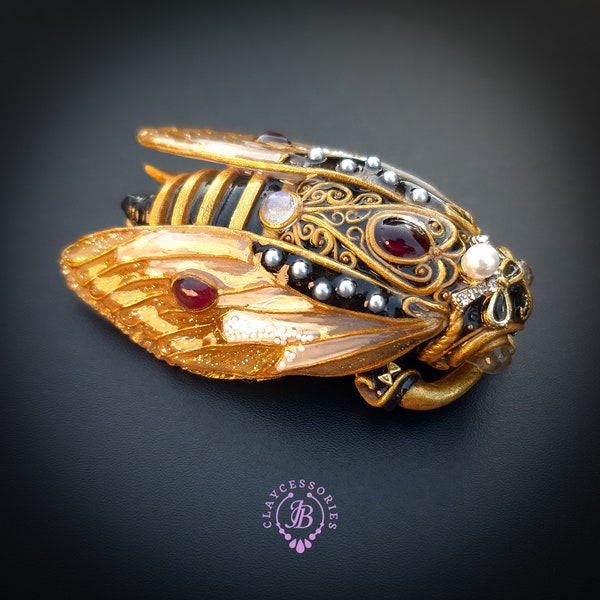 Cicada Brooch - Etsy