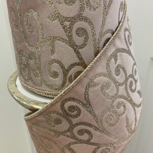 Luxury High Quality Ribbon, Designer Ribbon, Holiday, Pink and Sliver ...