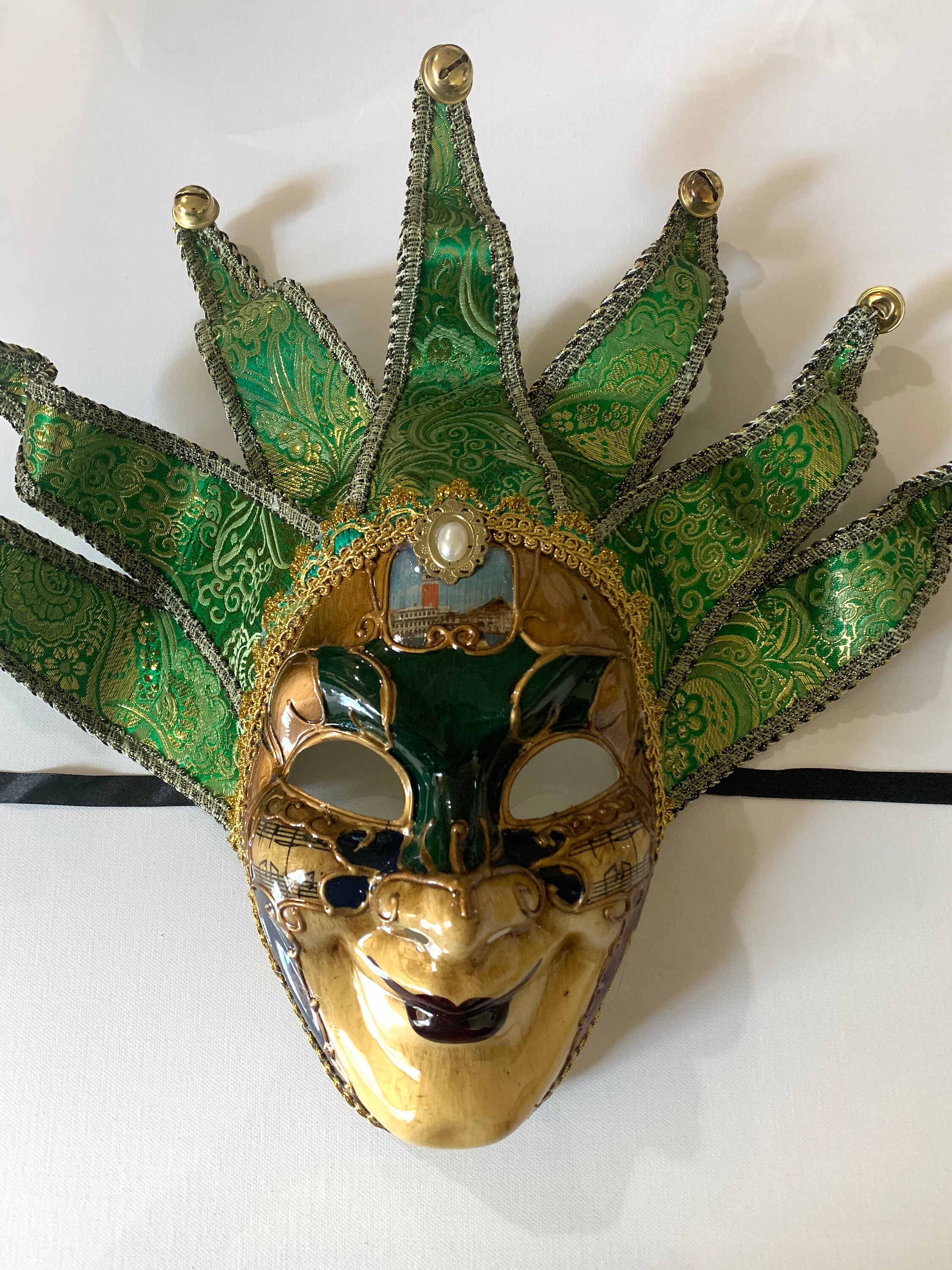Mardi Gras Masquerade Mask, Classic Venetian Masquerade Jester Mask ...