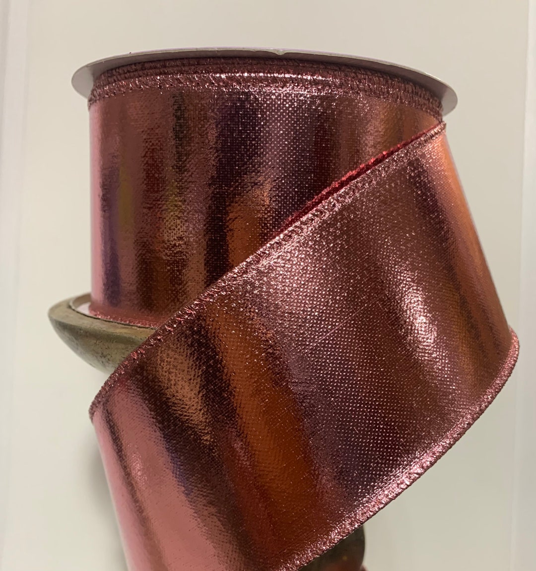 Luxury Ribbon, Designer, Double Face Lame Fabric Wired 2-1/2 Inch ...