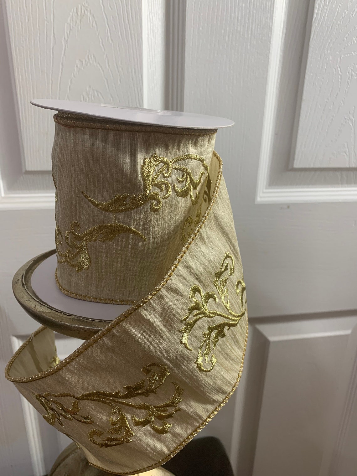 Luxury Ribbon Designer Ribbon Wired Ribbon Holiday | Etsy