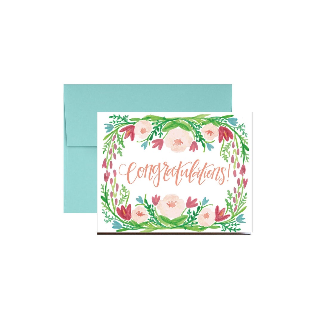 Congratulations! Greeting Card - Etsy