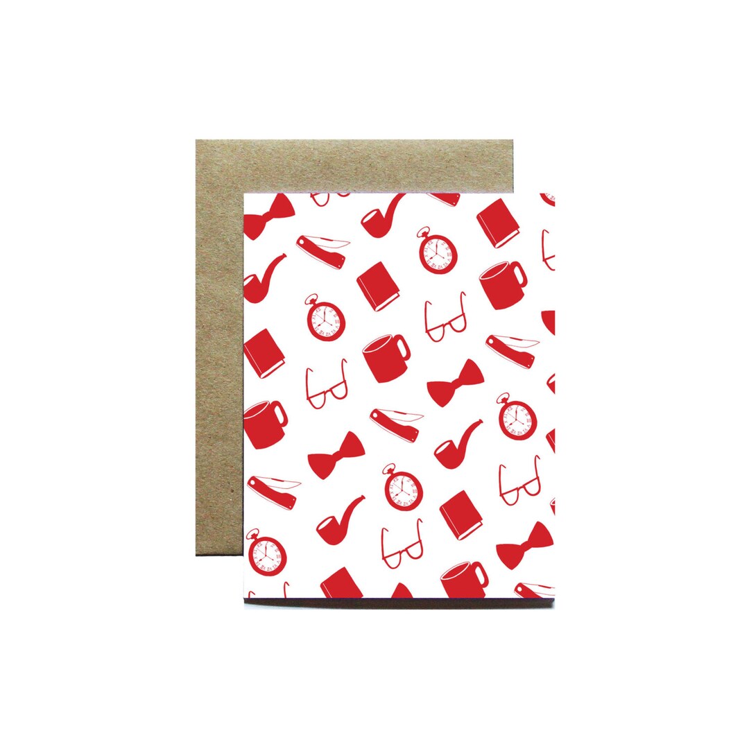 SALE Happy Birthday Sir Card Happy Birthday Card Red - Etsy