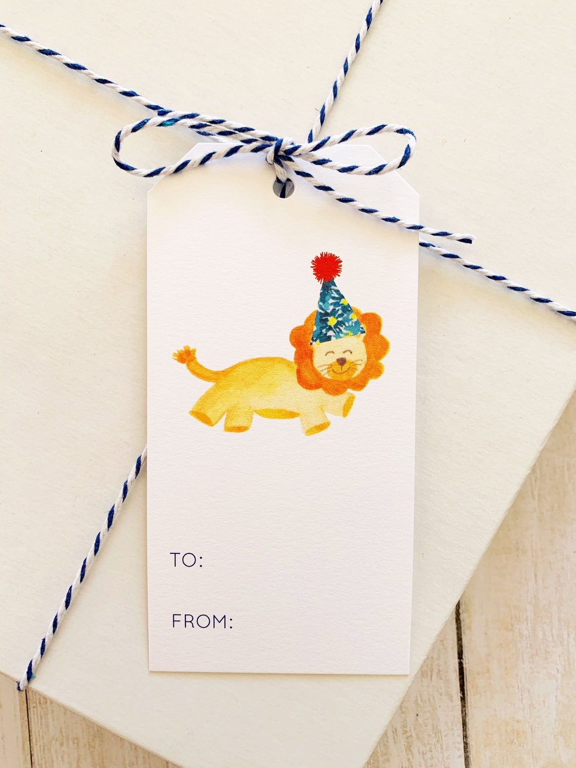 Party Lion Gift Tags - Etsy