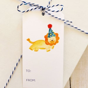 Party Lion Gift Tags - Etsy
