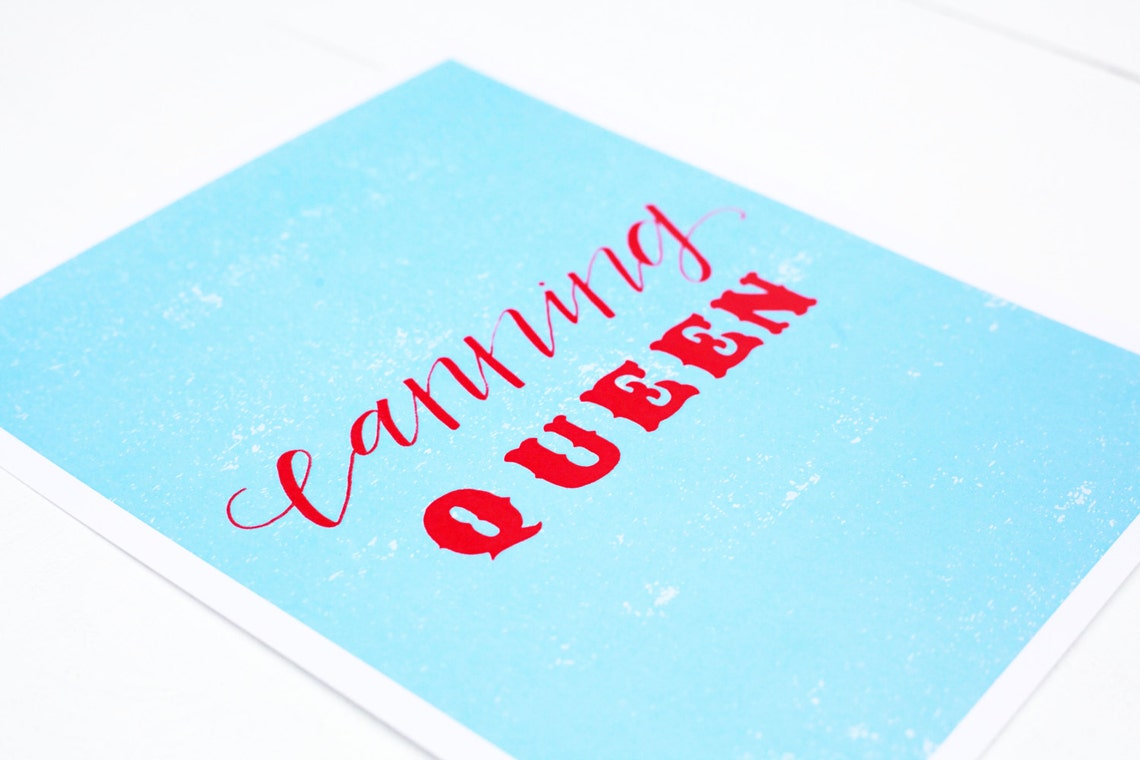 Canning Queen, 8x10 Print - Etsy