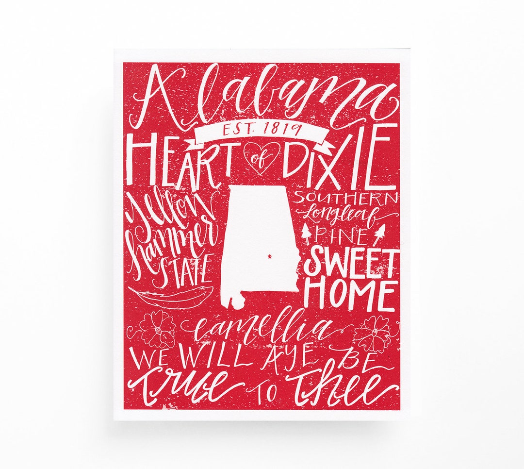 Alabama Print, 8x10 Print, Southern Sayings - Etsy