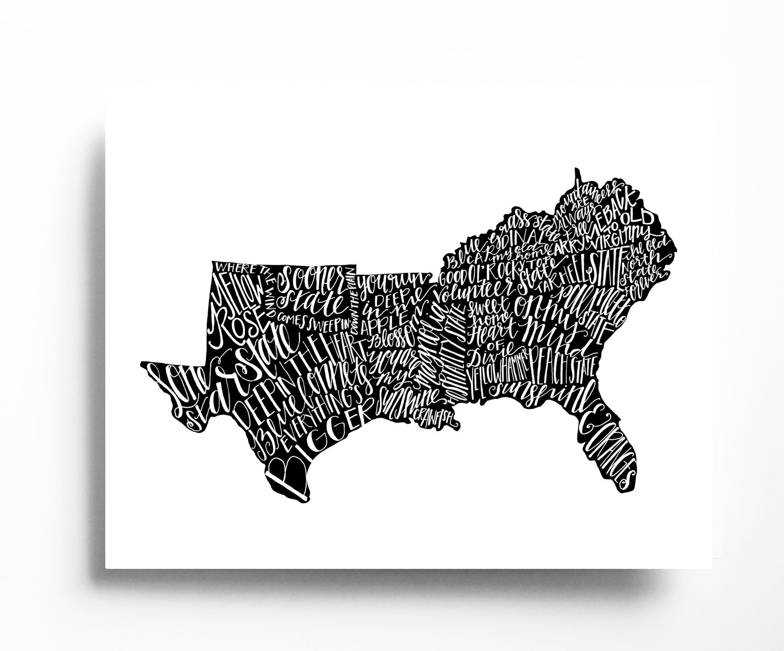 The South Print 8x10 Print Southern Sayings - Etsy