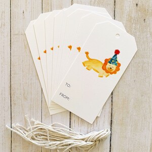 Party Lion Gift Tags - Etsy