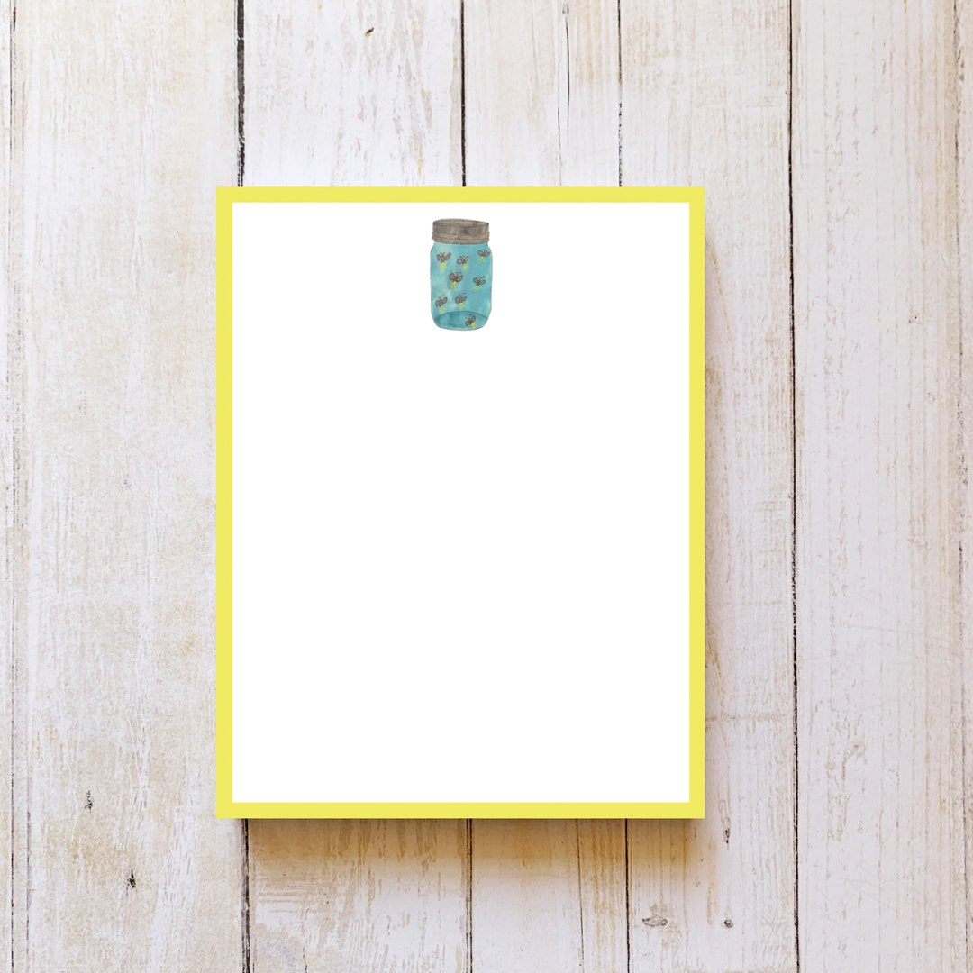 Lightning Bug Notepad, A2 Size - Etsy