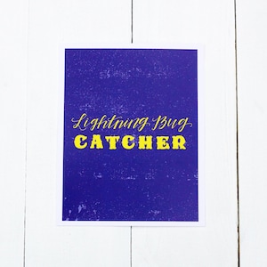 Lightning Bug Catcher, 8x10 Print - Etsy