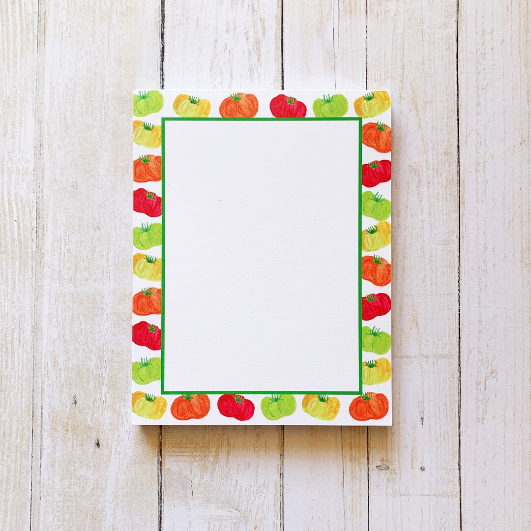 Tomato Notepad, A2 Size - Etsy