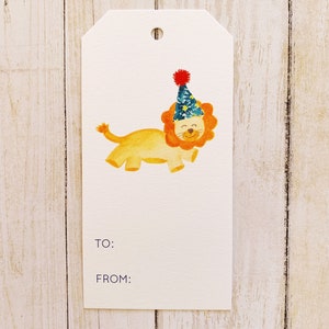Party Lion Gift Tags - Etsy