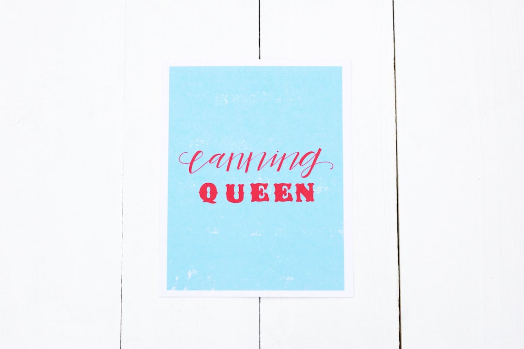 Canning Queen, 8x10 Print - Etsy