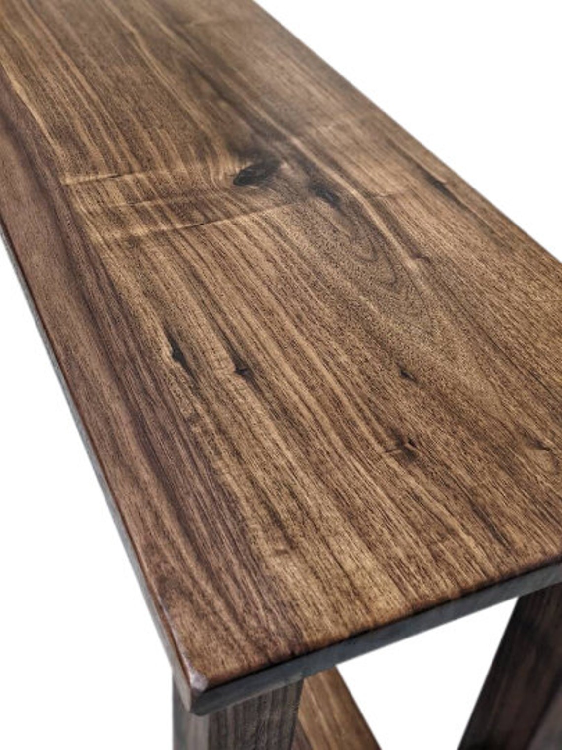 Walnut Bench for Table Dark Wood Bench Custom Walnut Bench - Etsy