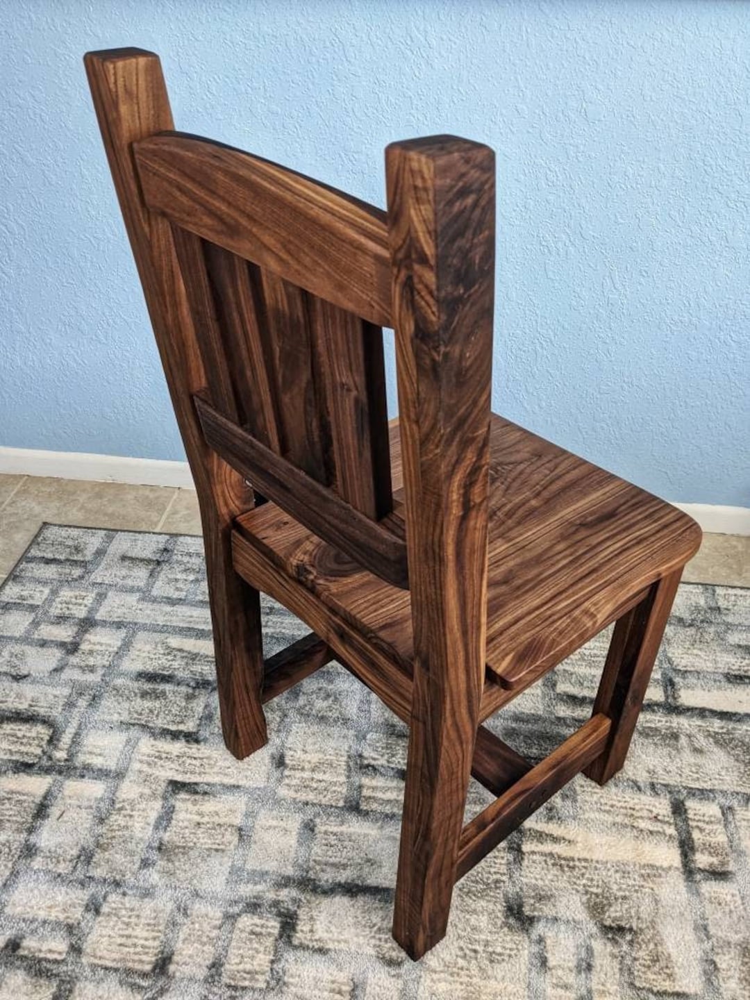 Walnut Dining Chair | Dark Walnut Dining Chair | Wood Dining Chair ...